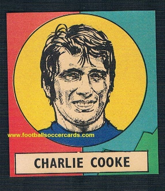 1971 BAB Pictorial Map of Soccer card NASL STAR Charlie Cooke CHELSEA ...